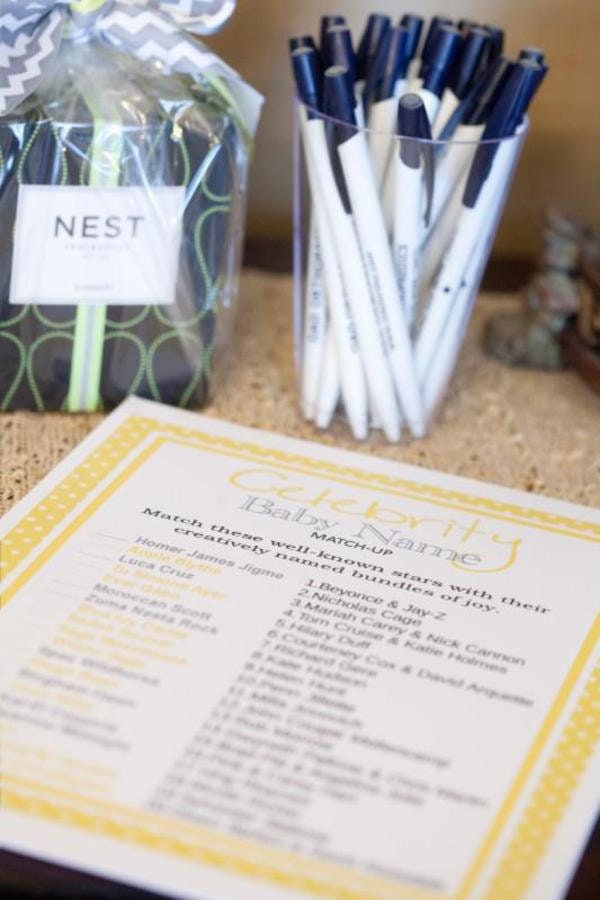 The Original Celebrity Baby Name Match up Game - Baby Shower ...