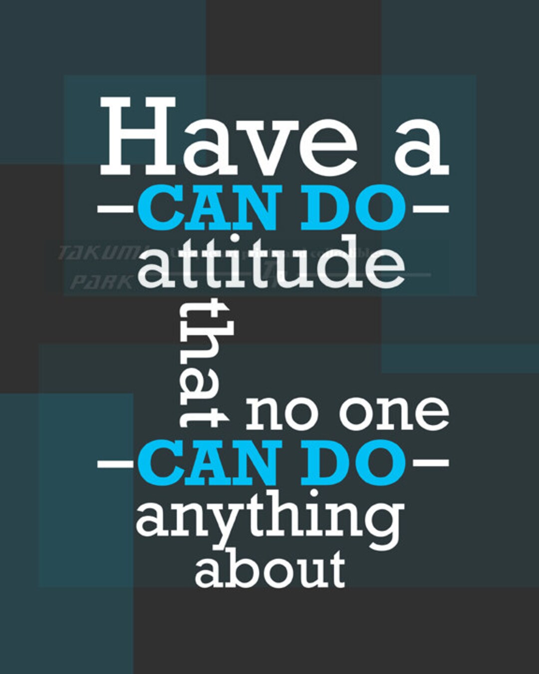 Can Do Quote Print, Motivational Quote Art Print, Inspiring Words ...