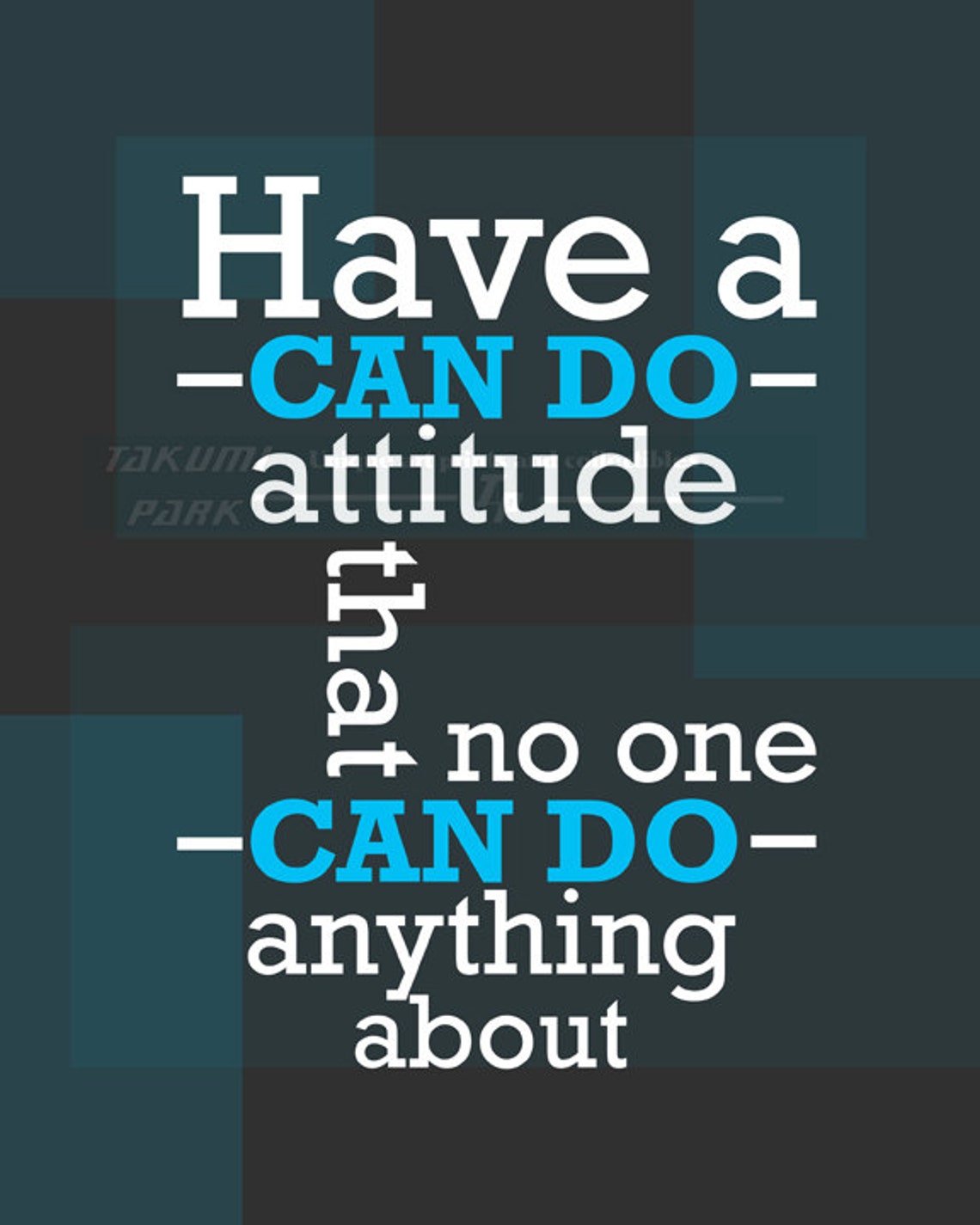 Can Do Quote Print, Motivational Quote Art Print, Inspiring Words ...