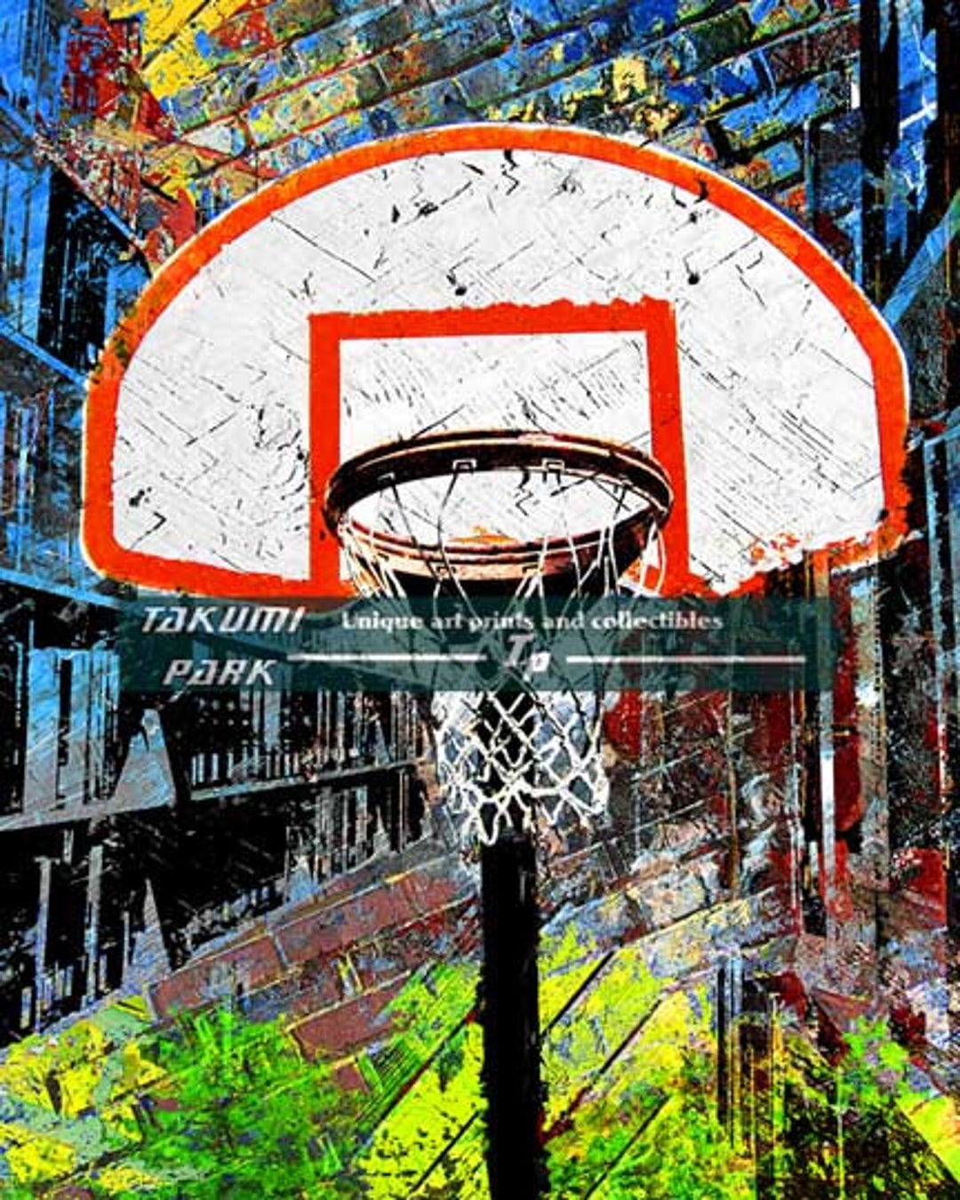 Modern Urban Basketball Art Print Swoosh 240, Wallart Sports Print ...