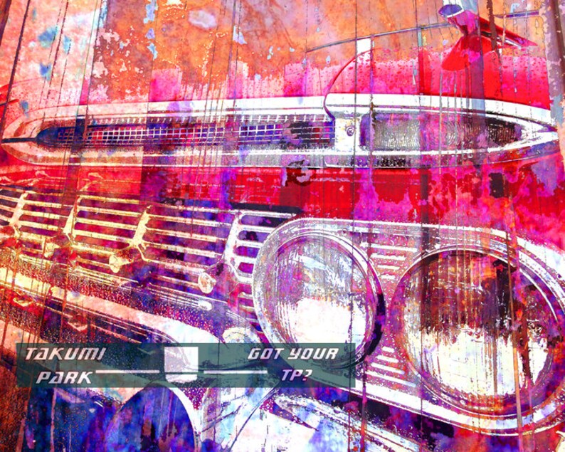 Car Artprint Car Pictures Mixed Media Art Print Wall Art - Etsy