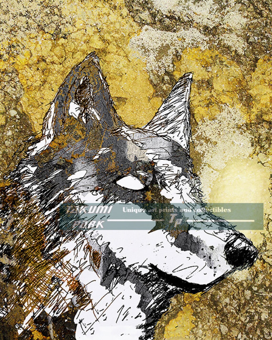 Gray Wolf Art Print Animal Decor Modern Nature Art Print - Etsy