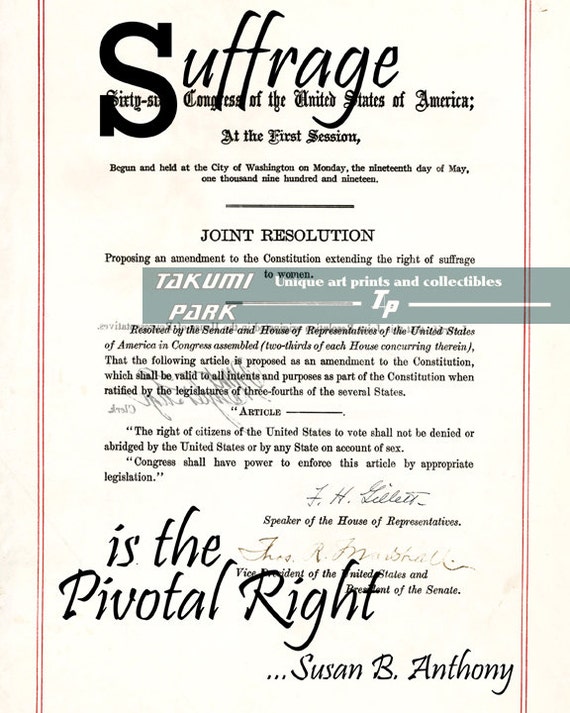 19th Amendment Document