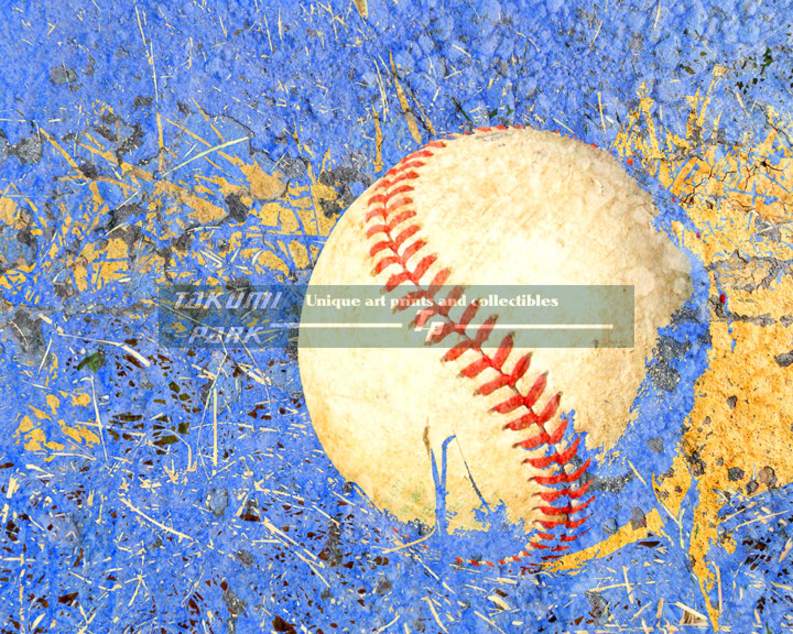 Baseball Room Decor Colorful Sports Art Print Mancave Decor - Etsy
