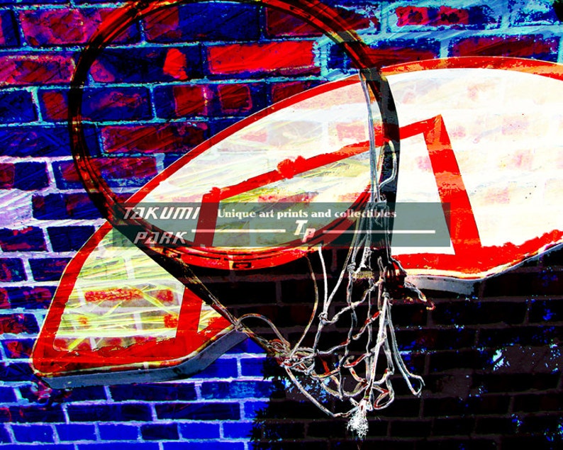 Basketball Design Sports Wall Art Colorful Wall Decor Gift - Etsy
