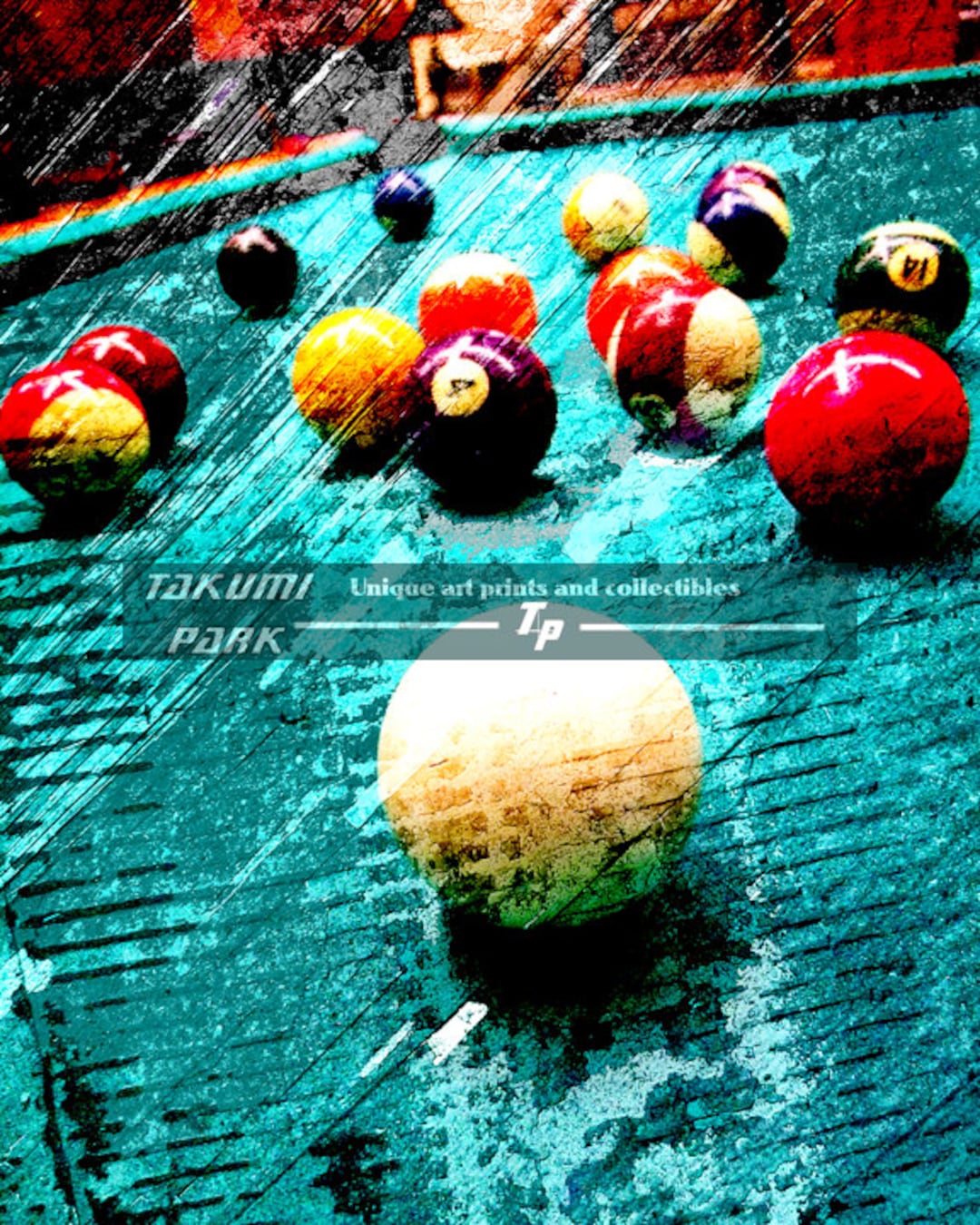 Artistic Billiards Art Print, Pool Room Decor, Game Room Art, Man Cave ...