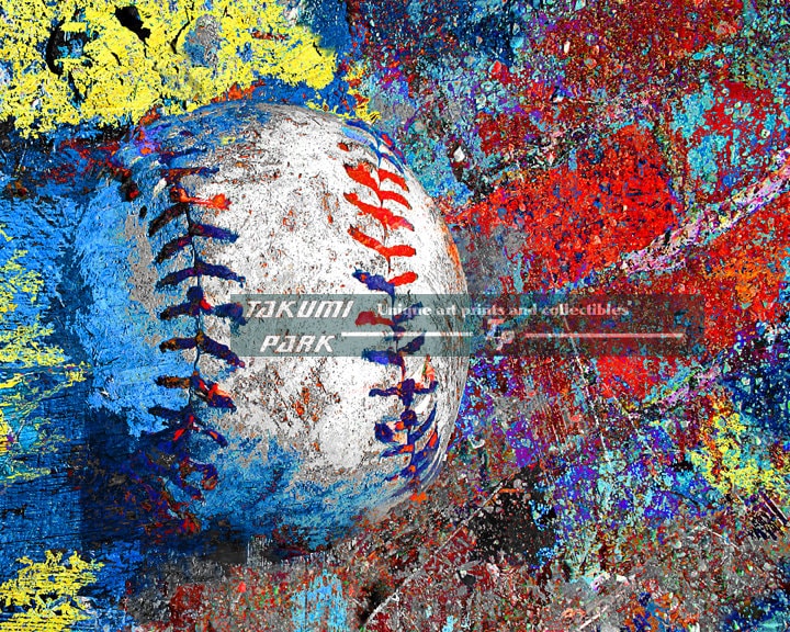 Baseball Art Print Work 10, Sports Photo Print, Colorful Wall Art ...