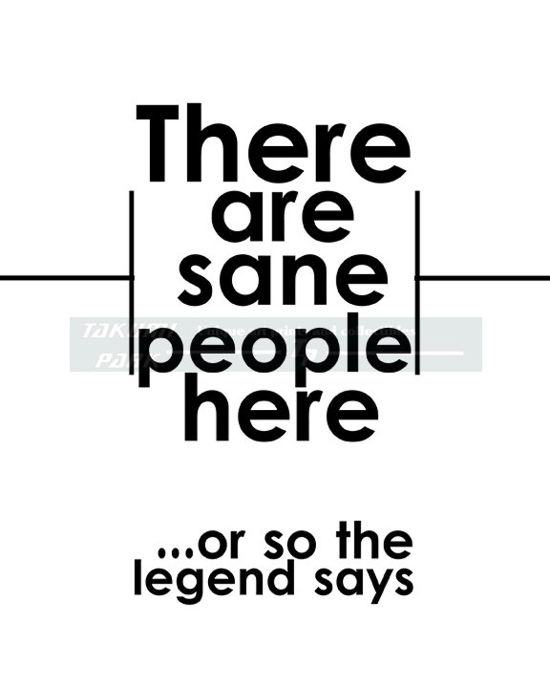 Funny Sanity Quote Print Office Decor Workplace Quote Dorm - Etsy