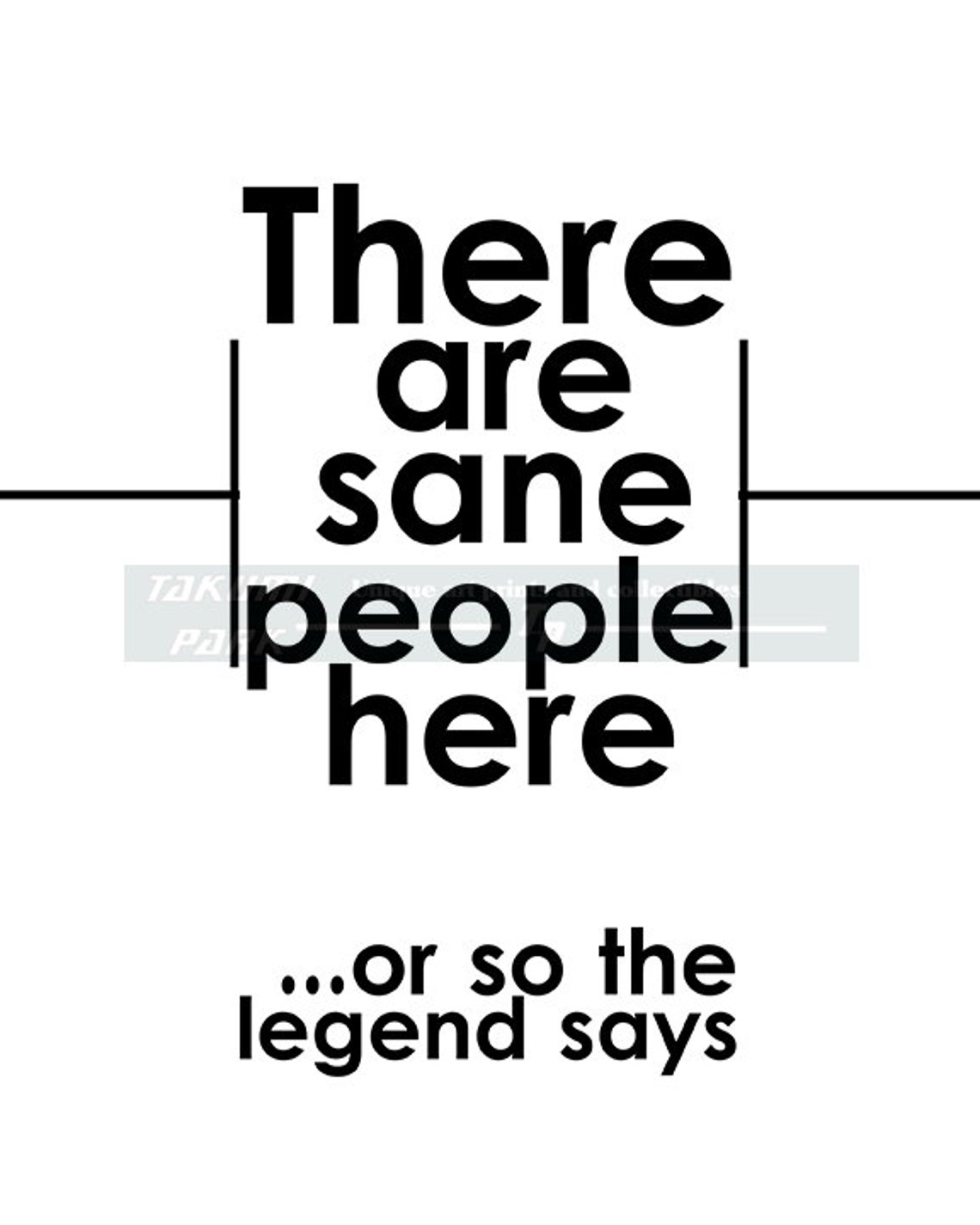 Funny Sanity Quote Print Office Decor Workplace Quote Dorm - Etsy