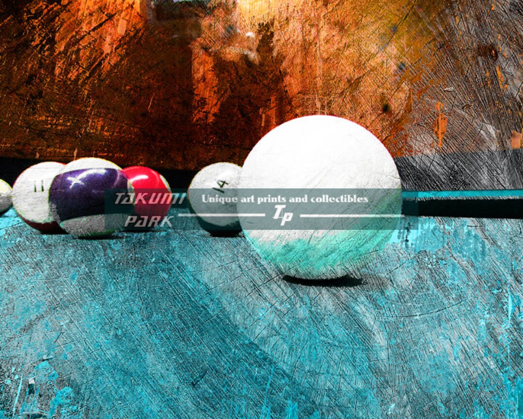 Pool Room Art, Billiards Photo Print, Game Room Artwork, Mancave Art ...