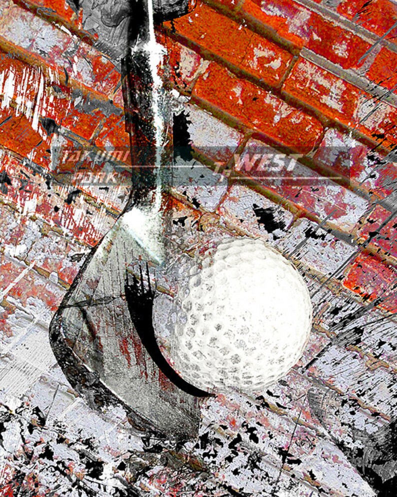 Golf Artist, Sports Wall Art Print, Golf Artistry, Home Decor, Gift for ...