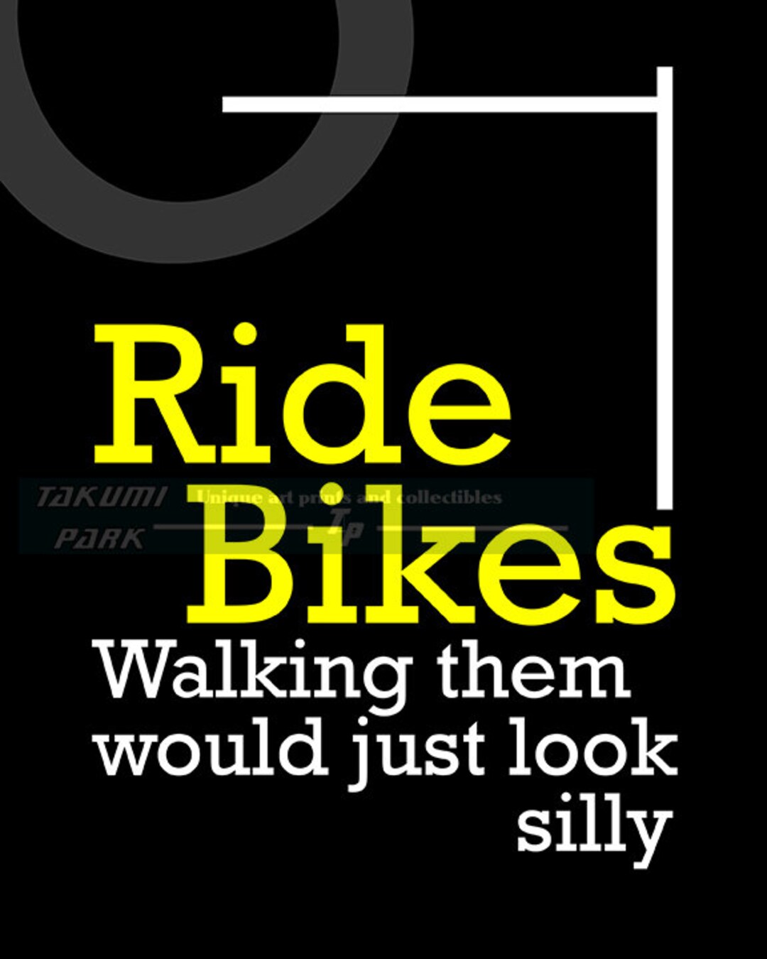 Ride Bikes Quote Art Print, Bicycle Print, Mountain Bike Art, Photo ...