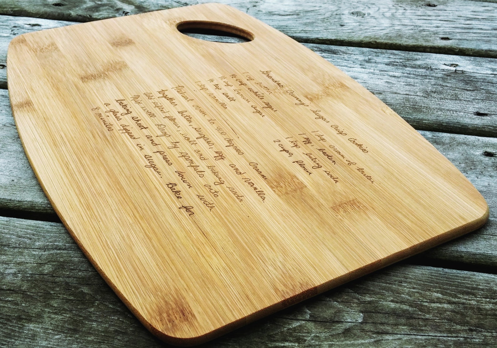 Laser Engraved Bamboo Cutting Board - Etsy