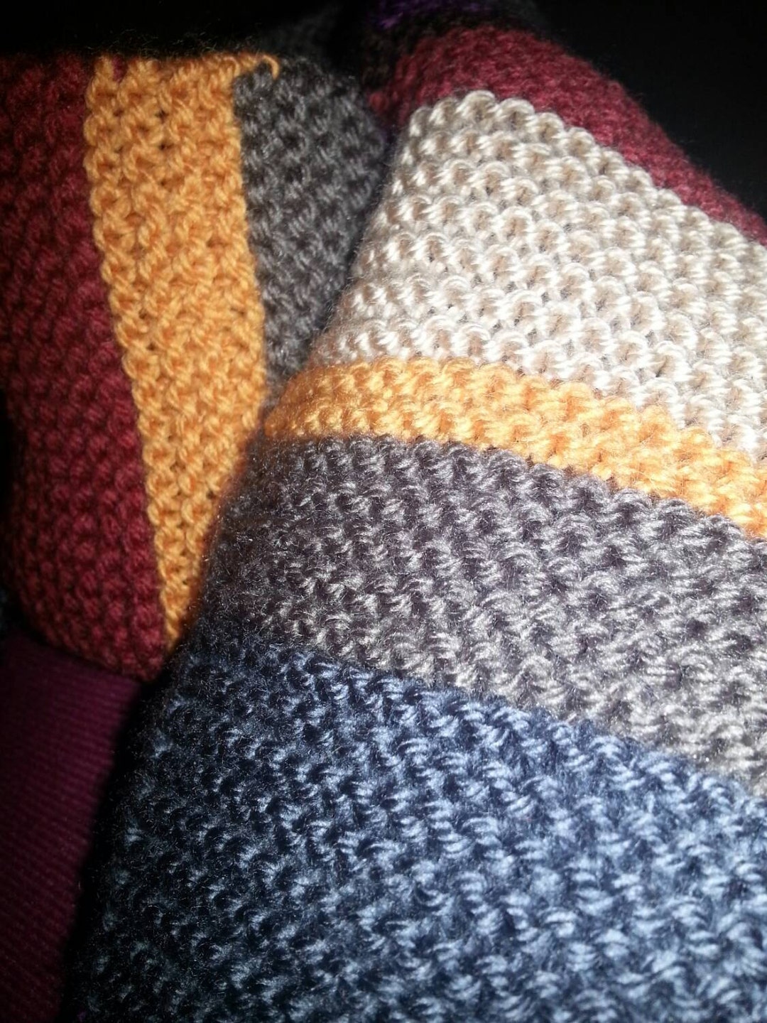 Hand Knitted Mini Dr Who Scarf: Tom Baker Inspired - Etsy Canada