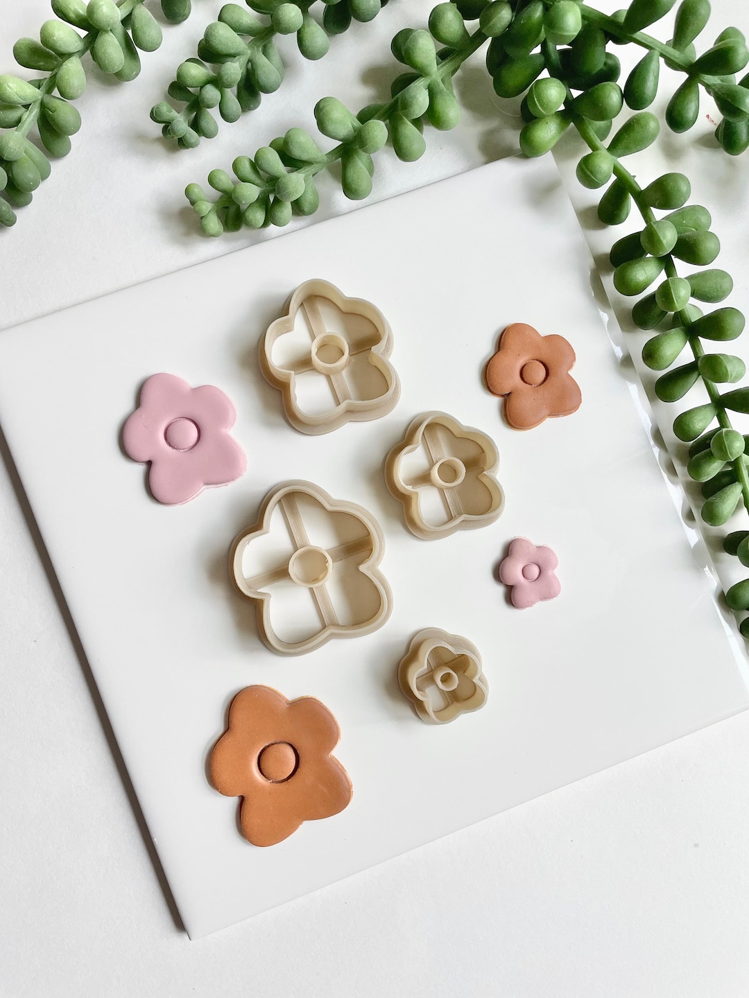 Retro Daisy Clay Cutter Set: Polymer Earring & Fondant Cutters - Etsy