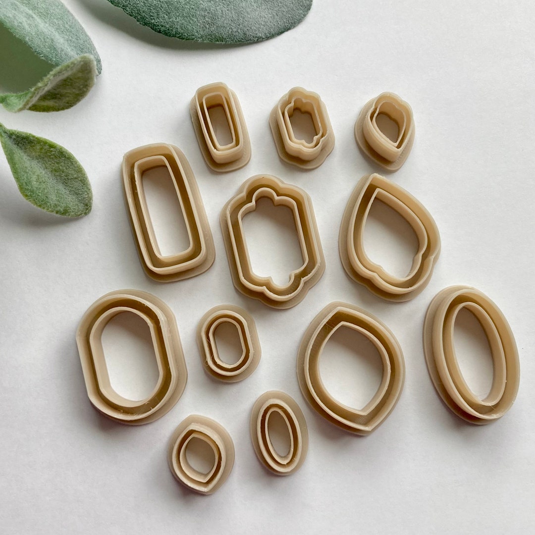 Border Frame Embossed Clay Cutters - Elegant Fancy Shapes - Geometric ...