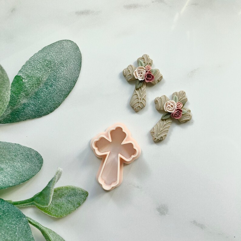 Cross Clay Cutter Scalloped Fancy Cross Polymer Clay Cutter - Etsy