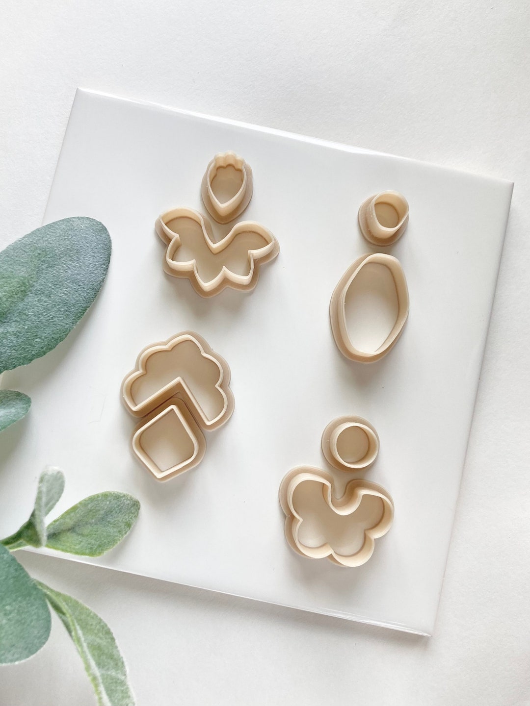 3D Printed Polymer Clay Cutters: Scalloped, Diamond, Teardrop Set - Etsy