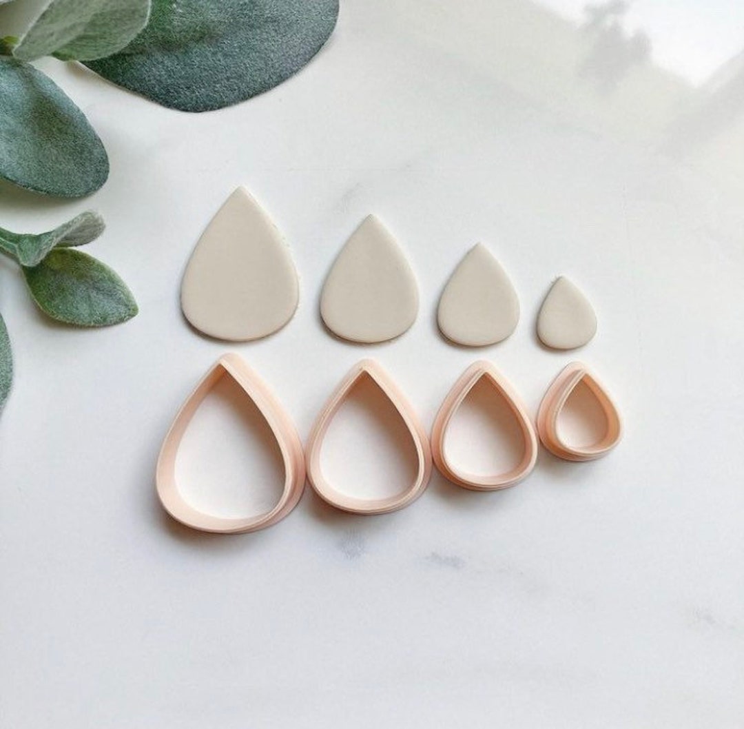Teardrop Clay Cutters: Geometric Polymer Clay Jewelry Tools - Etsy