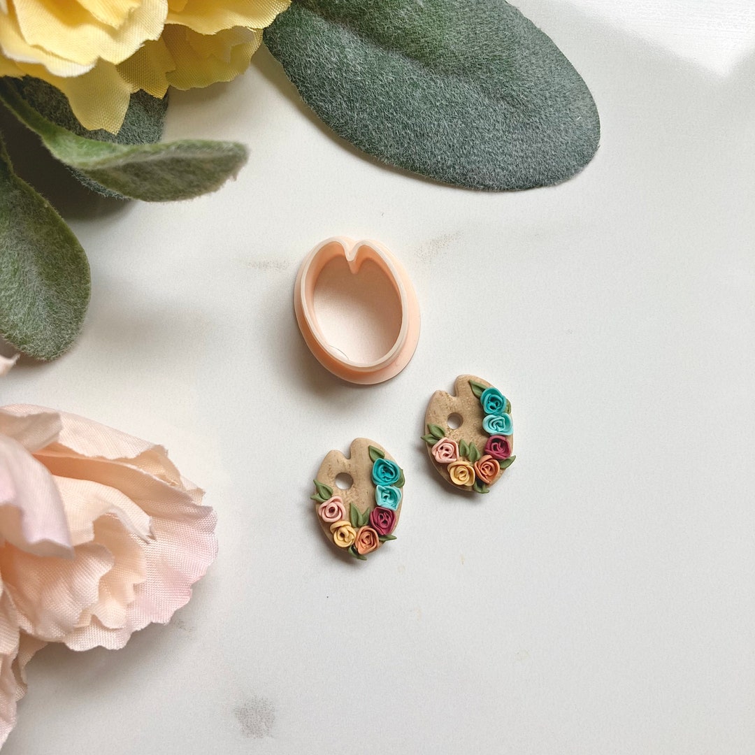 Art Palette Clay Cutter: Inverted Design Polymer Clay Earring Cutters ...