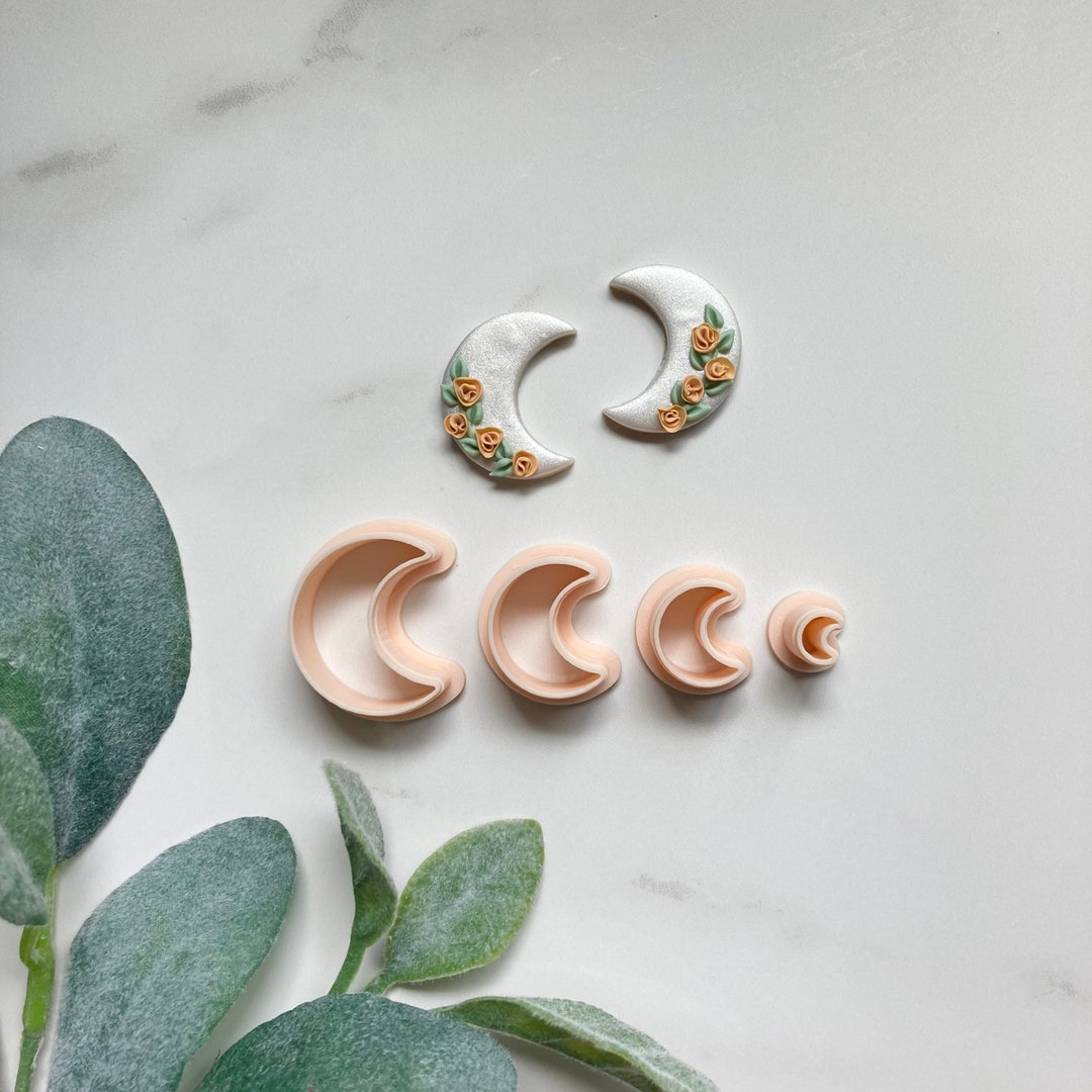 Moon Clay Cutter for Polymer Clay Earring Making - Lunar Phase Earring ...