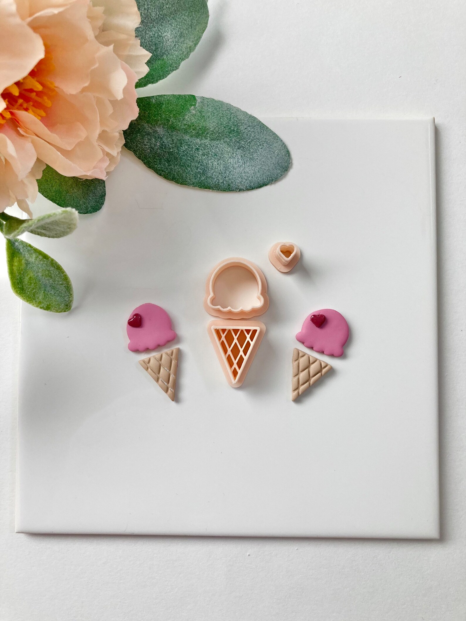 Ice Cream Cone Clay Cutter Set for Polymer Clay Earring Making - Etsy