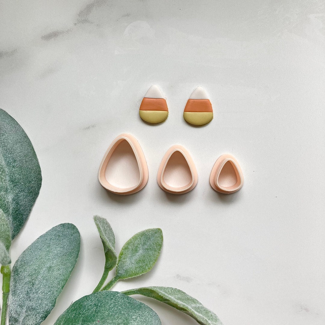 Candy Corn Clay Cutter - Fall Clay Cutter for Earring Making - Stud ...