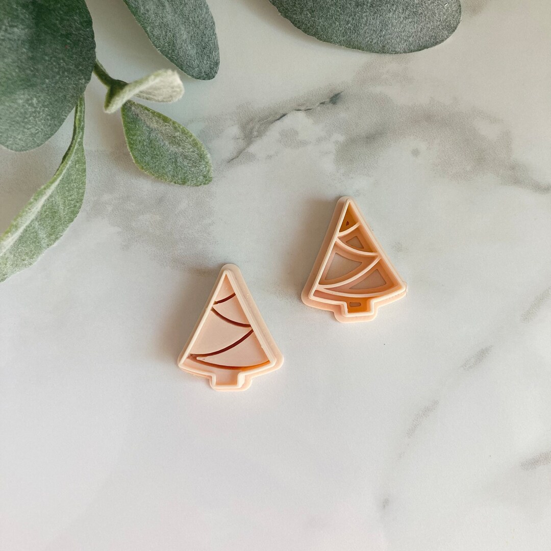 Embossed Christmas Tree Clay Cutters: Polymer Shapes, Sharp Edge - Etsy