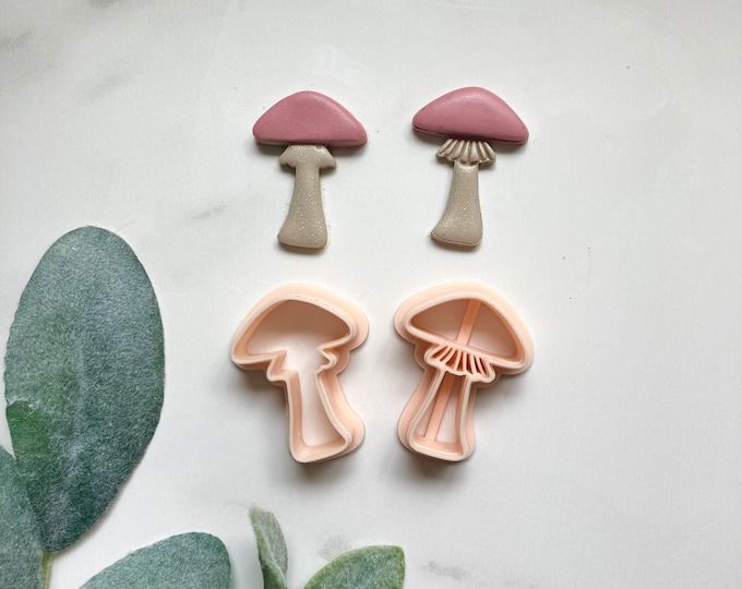 Embossed Mushroom Clay Cutter: Polymer Earring Making (1.4” Tall) - Etsy