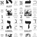 Hebrew Alphabet Flashcards - Etsy
