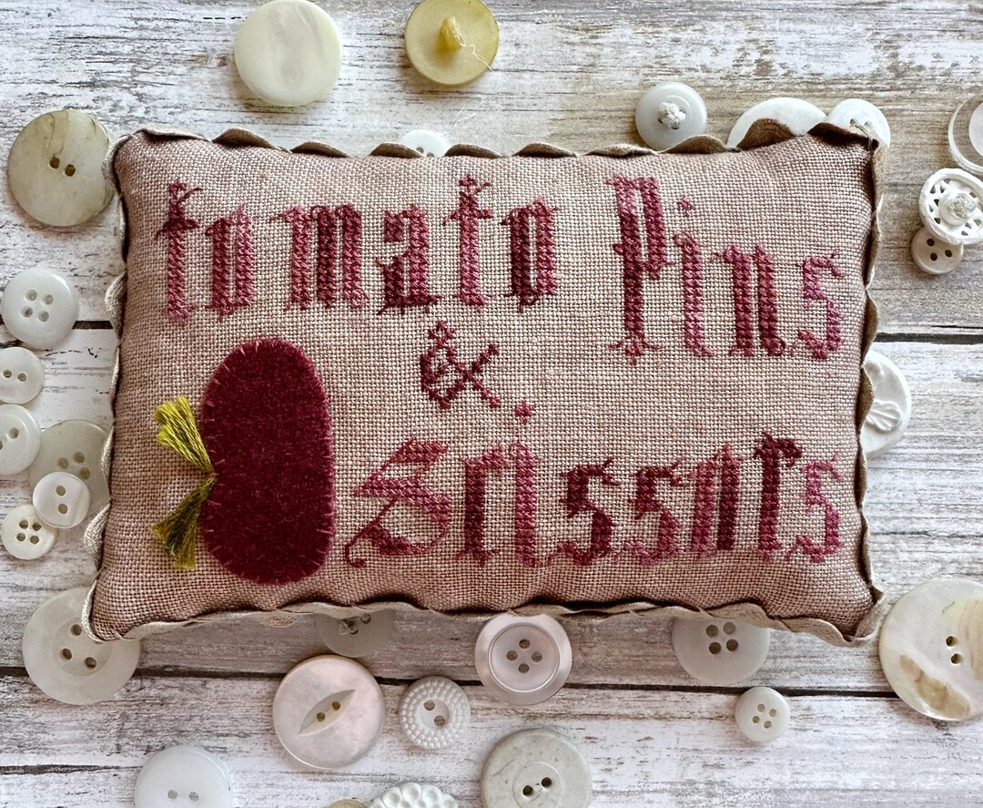 Tomato Pins and Scissors PDF Chart - Etsy
