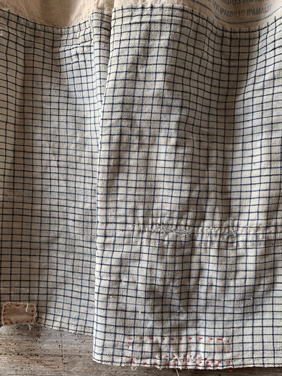 Japanese Boro & Grain Sack Sashiko Apron - Etsy