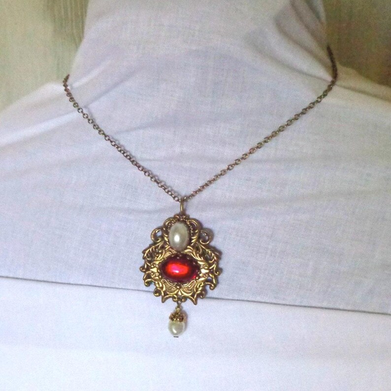 Lamia Necklace and Earrings Set - Medieval, Renaissance, Elizabethan ...