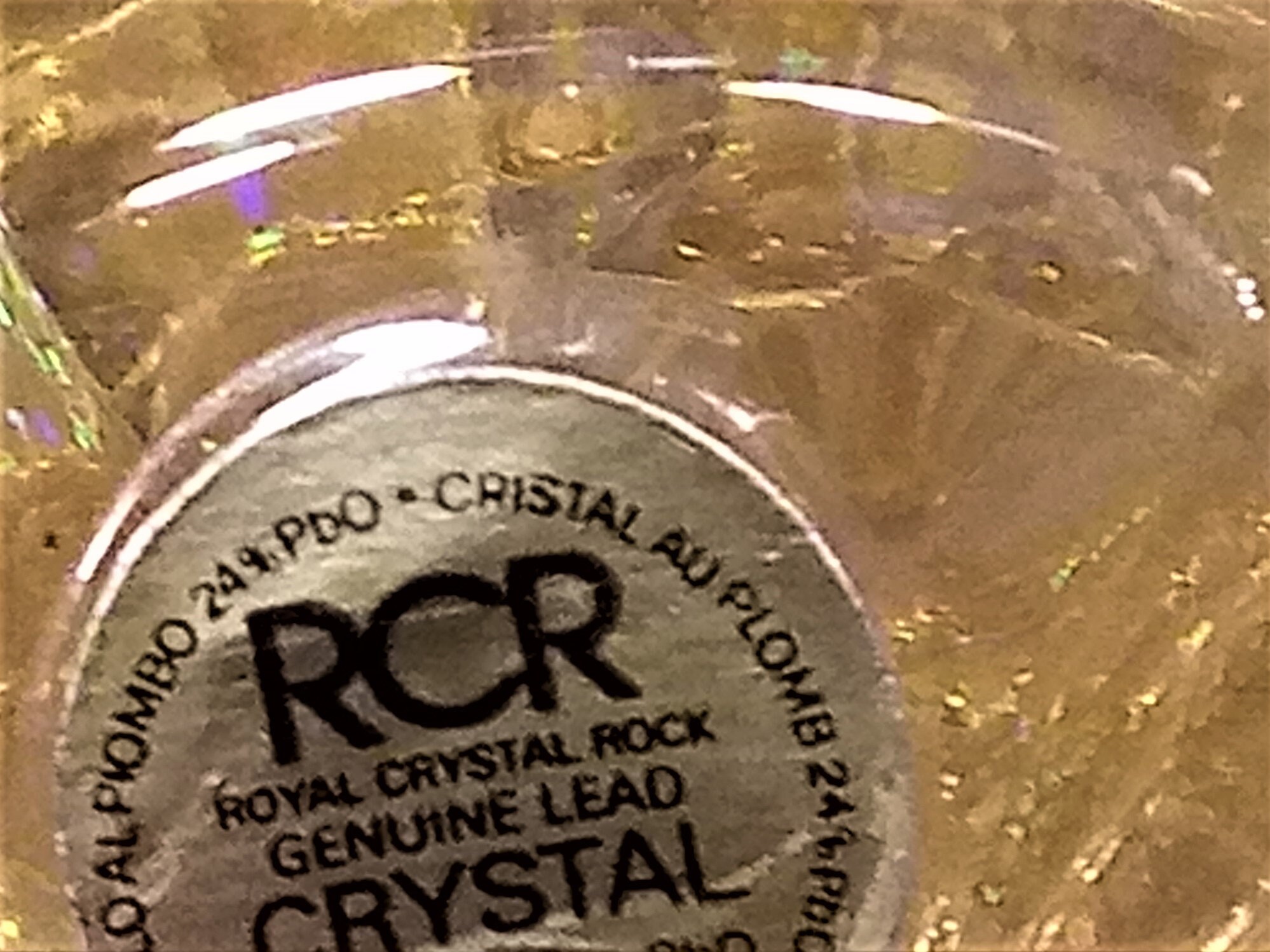 Set of Two Royal Crystal Rock RCR 24% Genuine Lead Crystal Footed ...