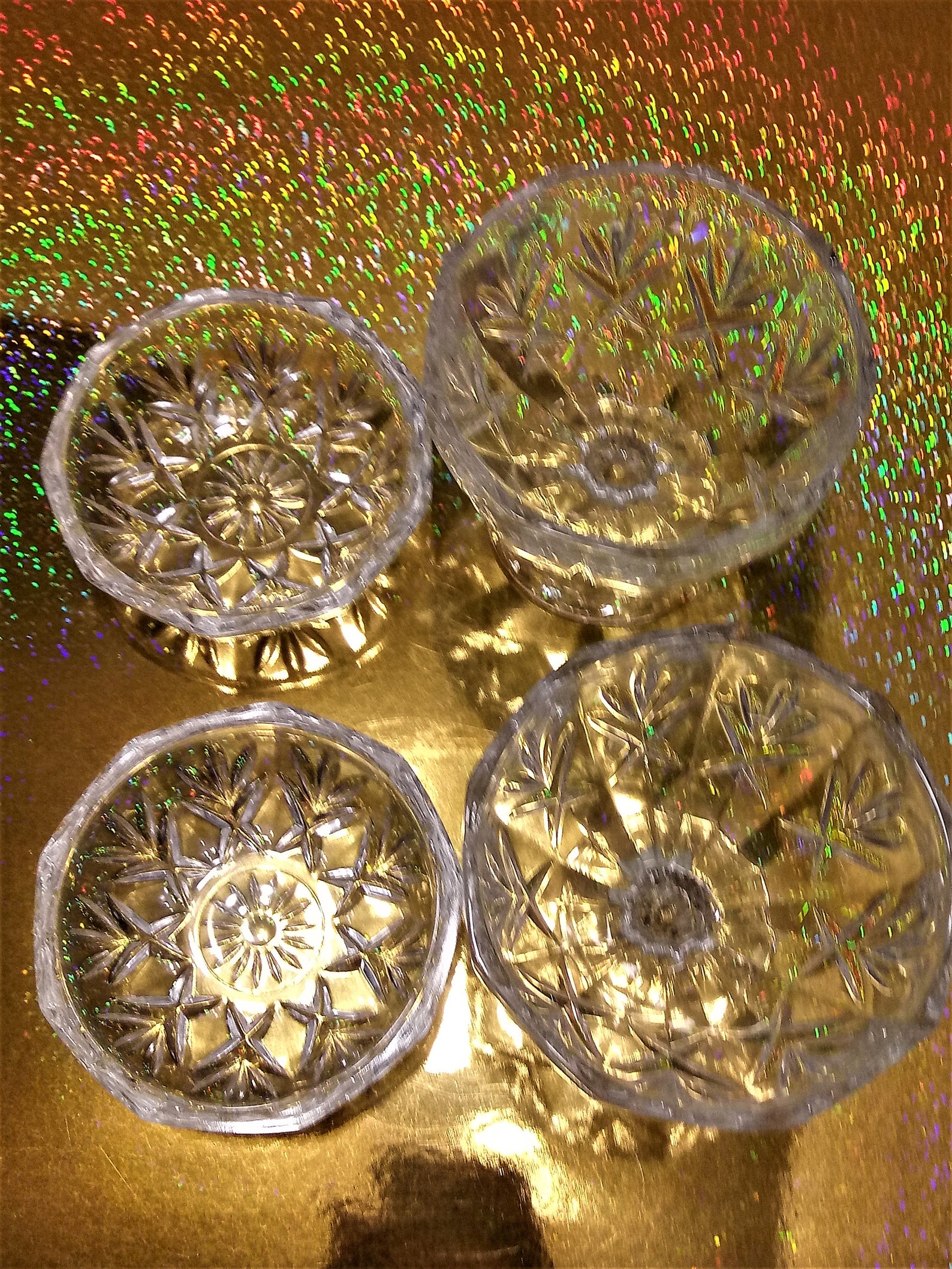 Set of Two Royal Crystal Rock RCR 24% Genuine Lead Crystal Footed ...