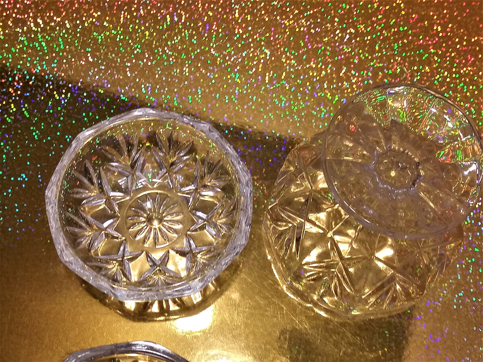 Set of Two Royal Crystal Rock RCR 24% Genuine Lead Crystal Footed ...