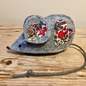 Felt Mouse With Liberty Fabric - Etsy