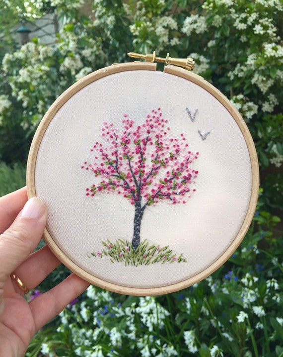 Blossom Tree Embroidery Kit Kits & How To Sewing & Needlecraft Craft ...