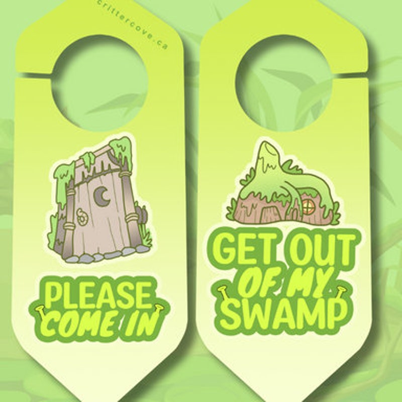 Shrek Swamp Sign - Etsy