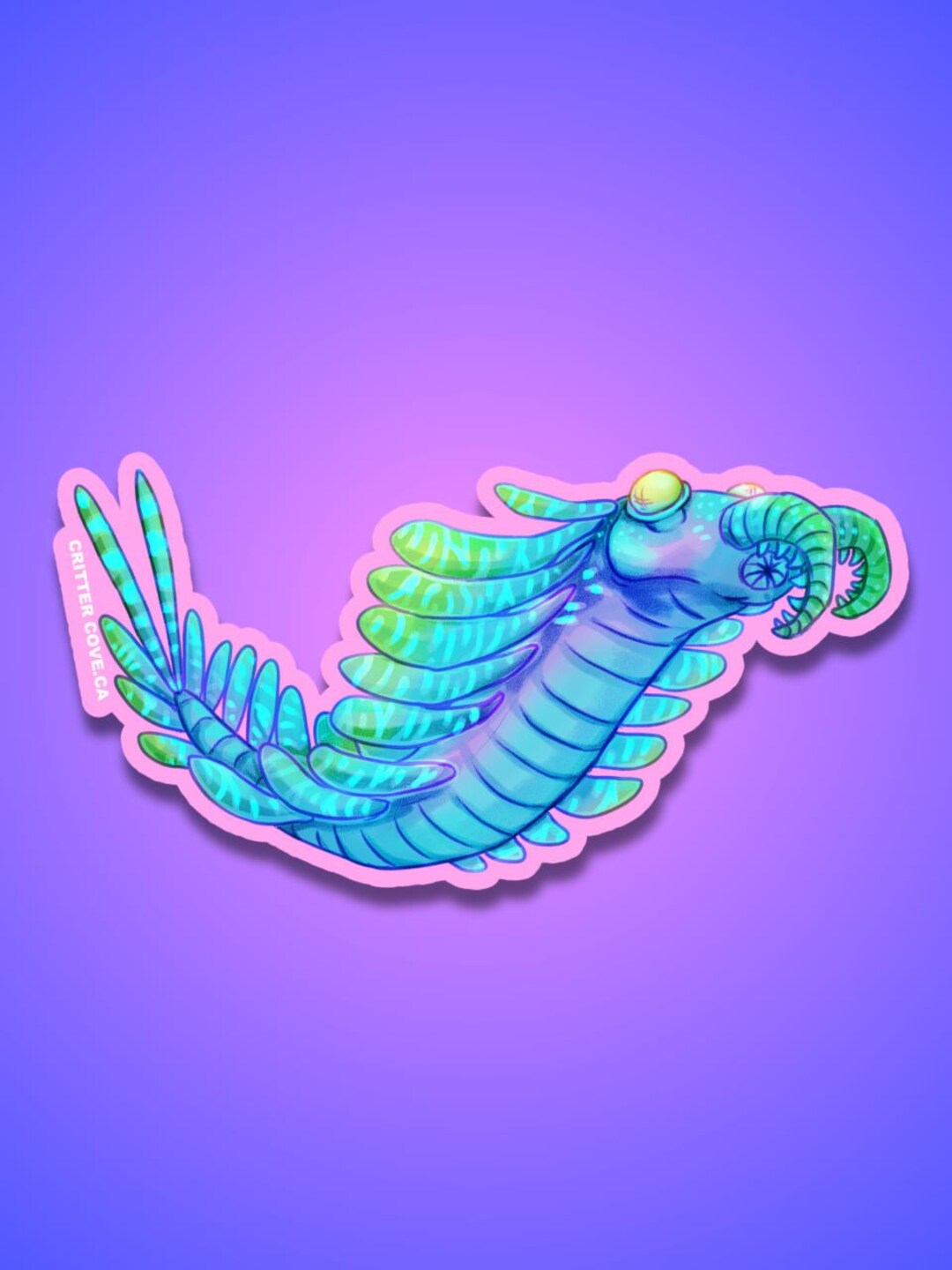 Anomalocaris / Handmade Vinyl Sticker / Abnormal Shrimp Cambrian ...