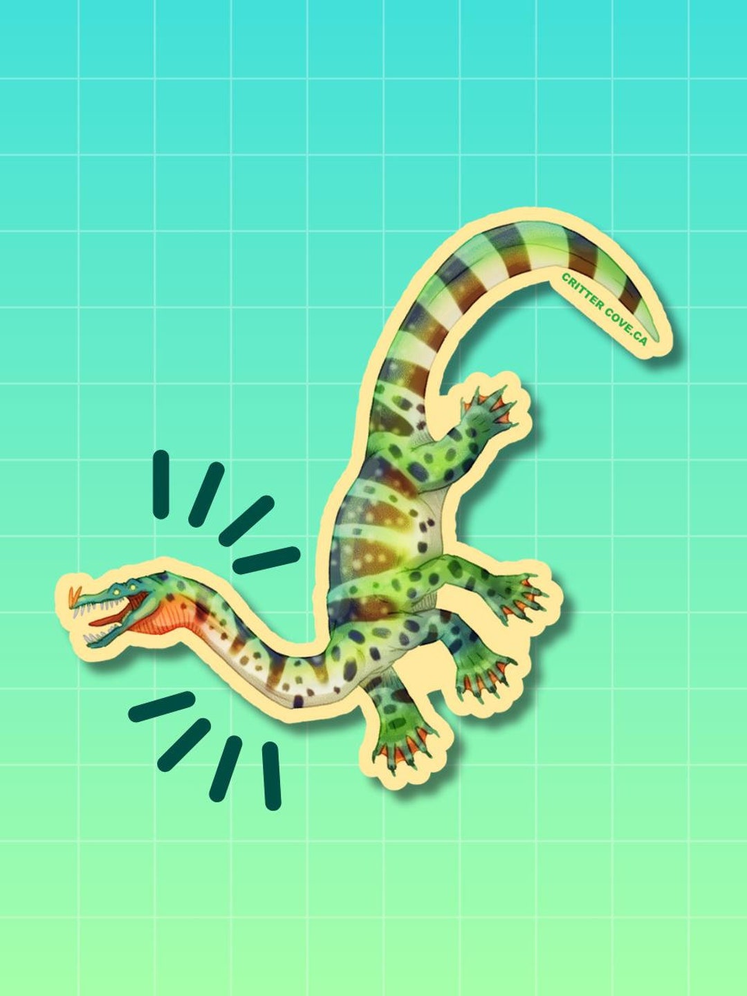 Nothosaurus / Handmade Vinyl Sticker / Dinosaur Paleo Decal - Etsy