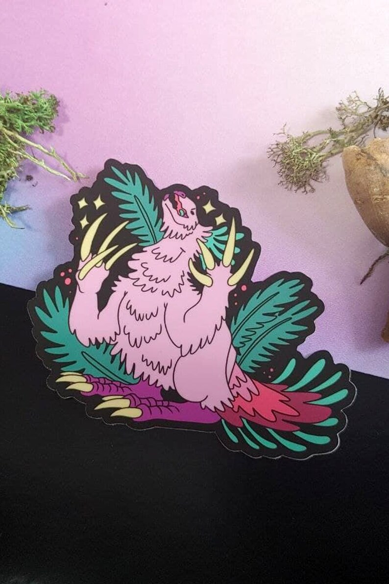 Therizinosaurus Theri Dinosaur Paleo Handmade Waterproof Vinyl Sticker ...