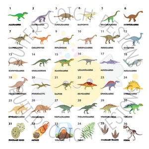 Dinosaur Printable Bingo Cards 30 Different Cards Instant Download - Etsy