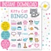 Kitty Cat Printable Bingo Cards 30 Different Cards Instant Download - Etsy