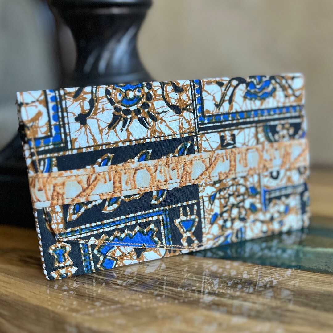 African Safari Print Cash Envelope/receipt Holder Fabric Handmade ...