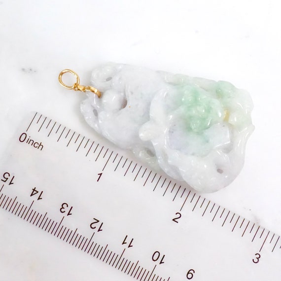 Jade Fish Pendant, Carved Chinese Jade Koi Fish Penda… - Gem