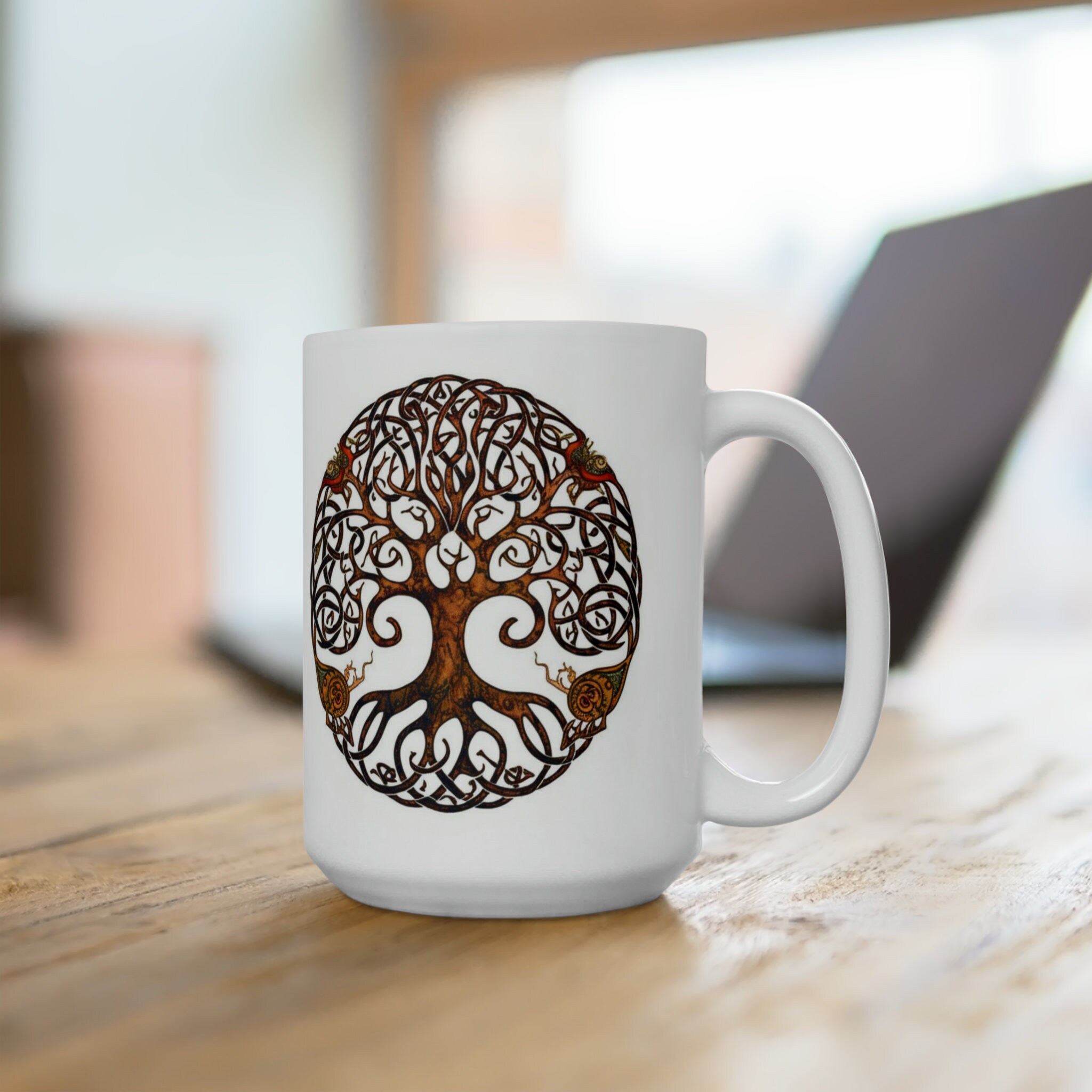 Celtic Tree of Life Coffee Mug Tree of Life Coffee Ceramic - Etsy