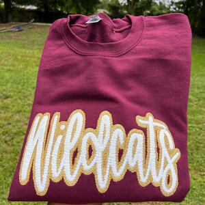 Back to School Sweatshirt, Team Spirit Embroidered Sweatshirt - Etsy