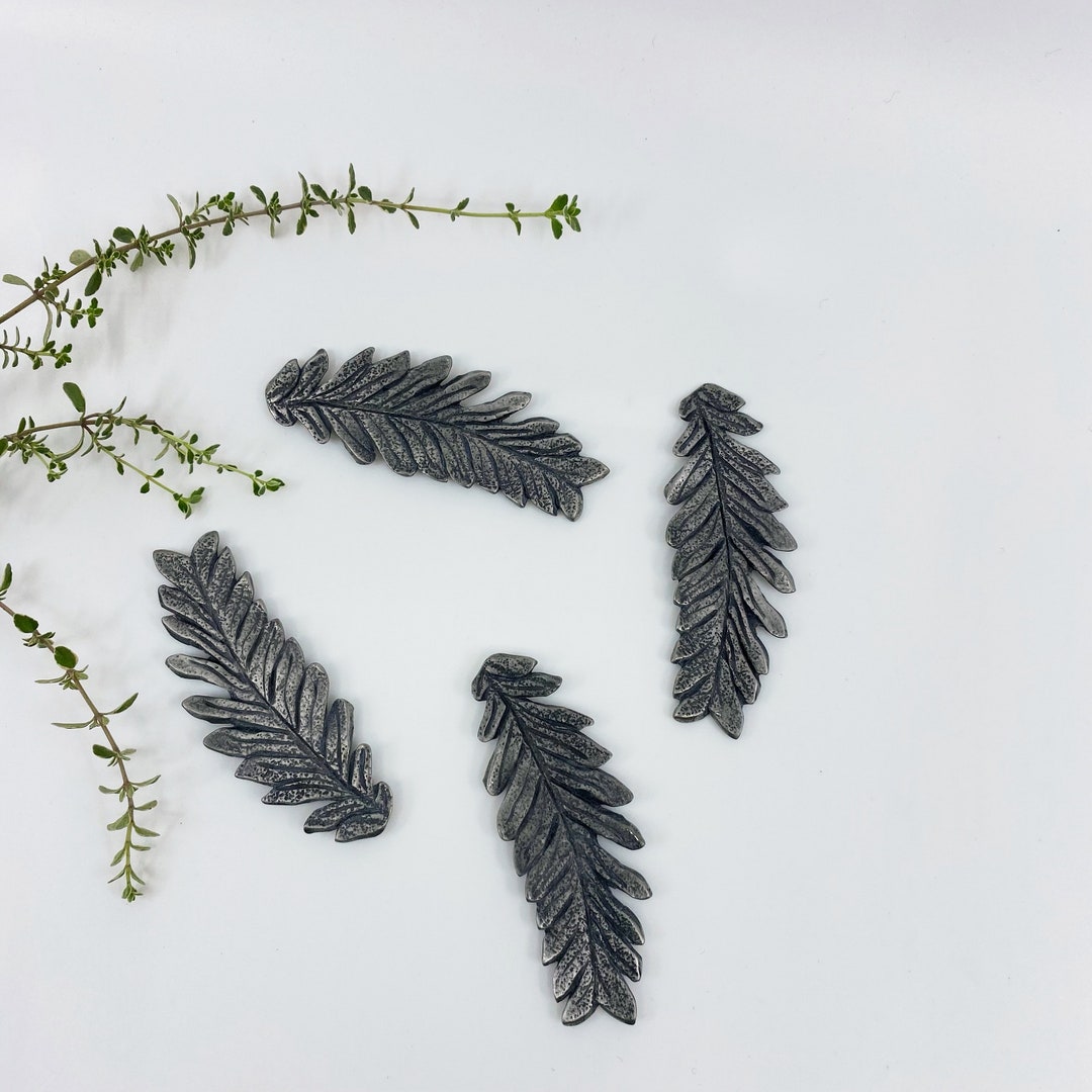 Leaf Magnet – Handmade Pewter Decorative Magnet, Strong Magnetic Fridge ...