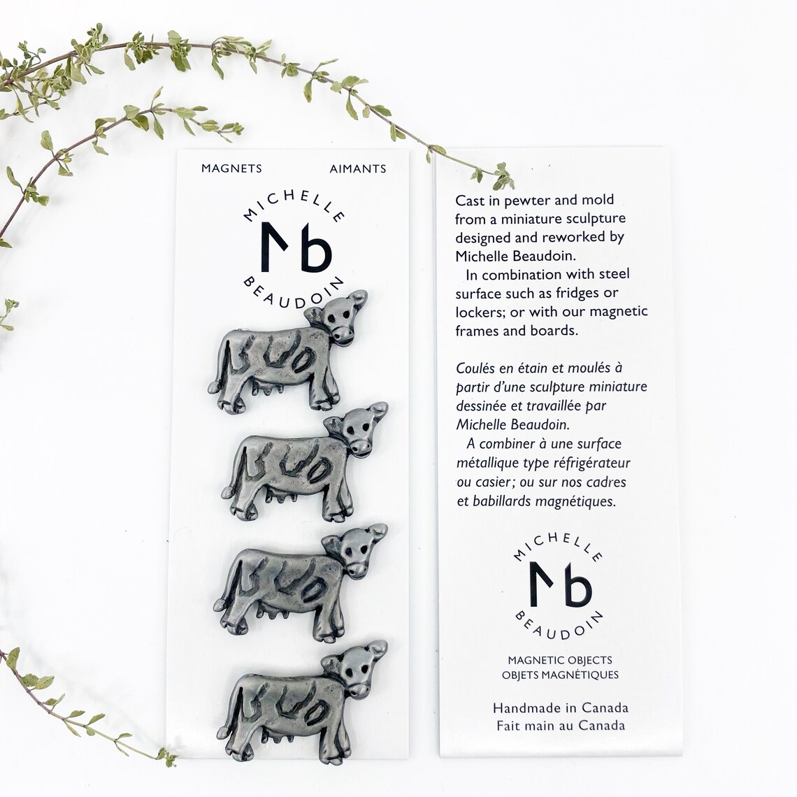 Cow Magnet-cow Magnets-hand Made Cow Magnet-refrigerator - Etsy